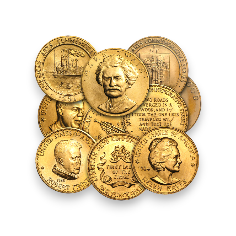 Buy 1 oz US Mint Arts Medal Commemorative Gold Coin (Random Design) | PURE