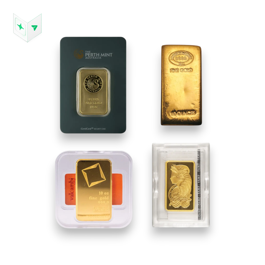 Buy 10 oz Gold Bar .9999 Fine Sealed in Carded Assay Accredited Brands ...