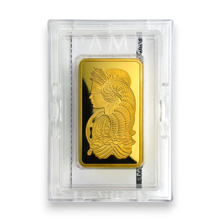 Buy 10 oz Gold Pamp Lady Fortuna Veriscan Bar .9999 Fine Sealed with ...