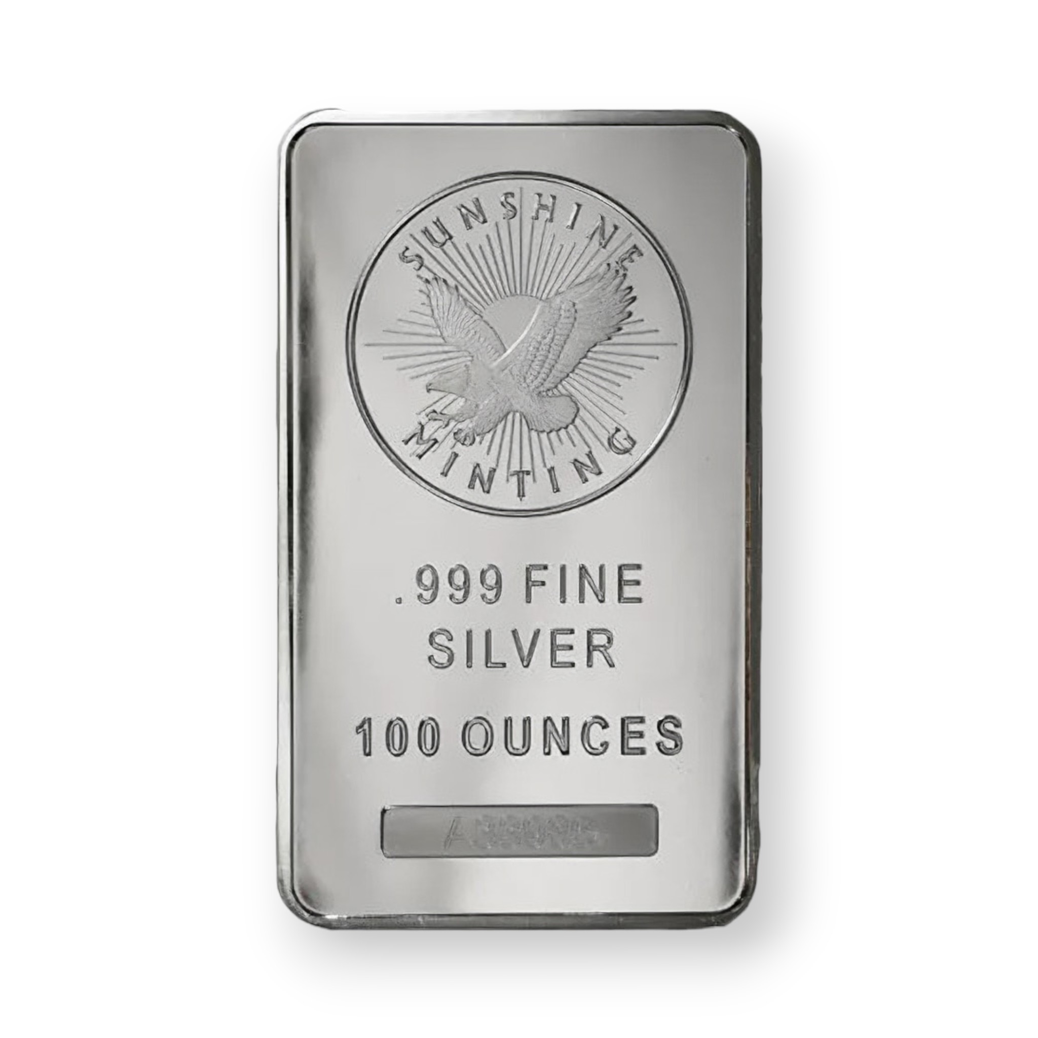 Buy 100 oz Sunshine Mint (SMI) Pressed Silver Bar .999 Fine | PURE
