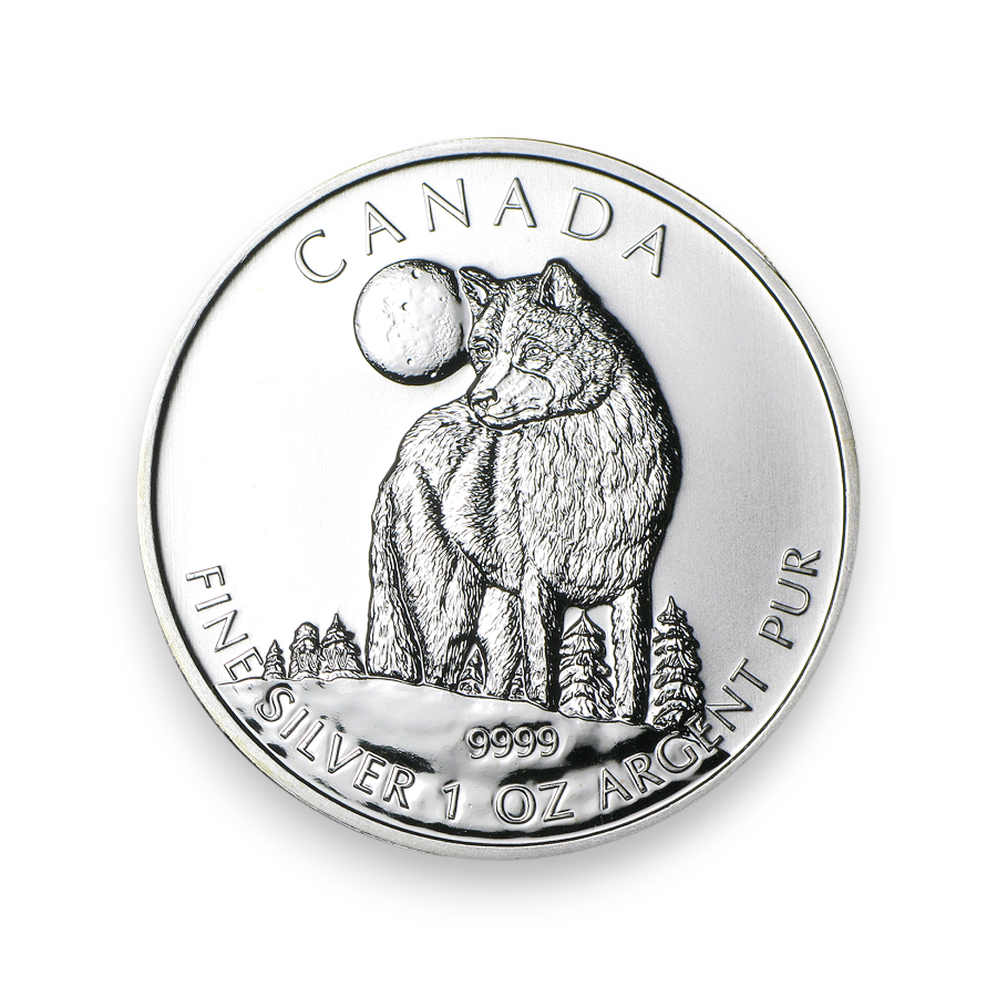 Buy 2011 Canadian 1 oz Silver Wildlife Series Wolf .9999 Fine $5 Coin ...