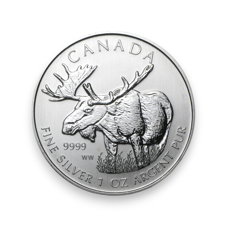 Buy 2012 Canadian 1 oz Silver Wildlife Series Moose .9999 Fine $5 Coin ...