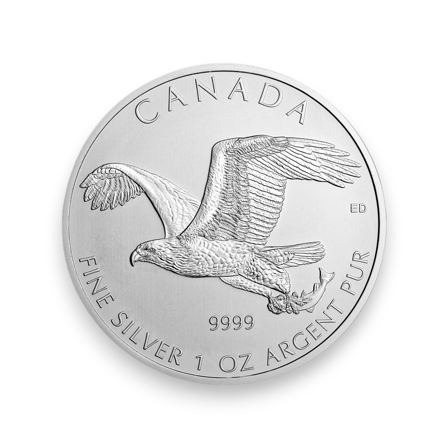 Buy 2014 Canadian 1 oz Silver Birds of Prey Series Bald Eagle .9999 ...