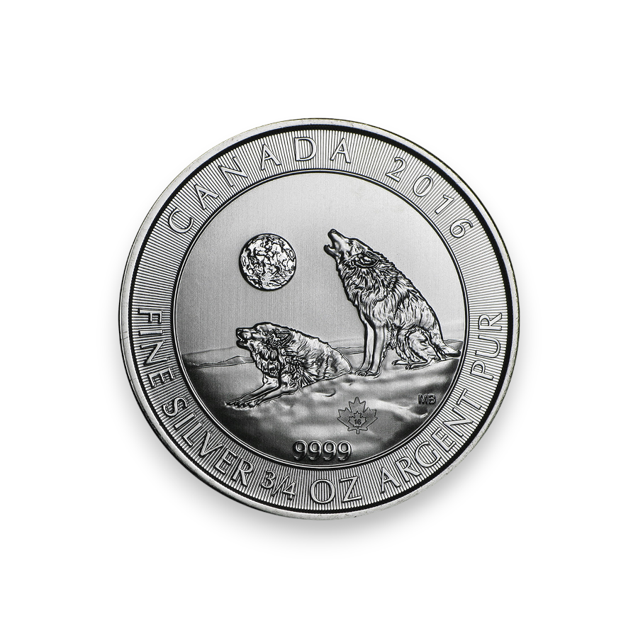 Buy 2016 Canadian 3/4 oz Silver Howling Wolves .9999 Fine $2 Coin | PURE