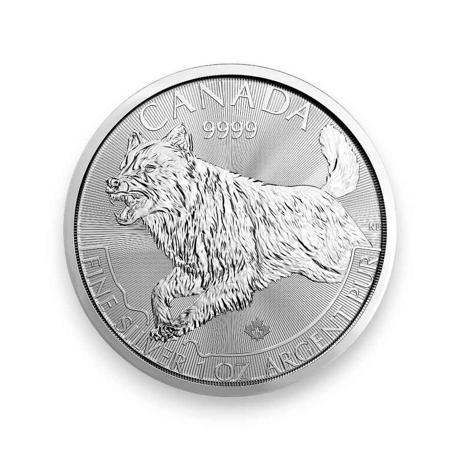Buy 2018 Canadian 1 oz Silver Predator Series Wolf .9999 Fine $5 Coin ...