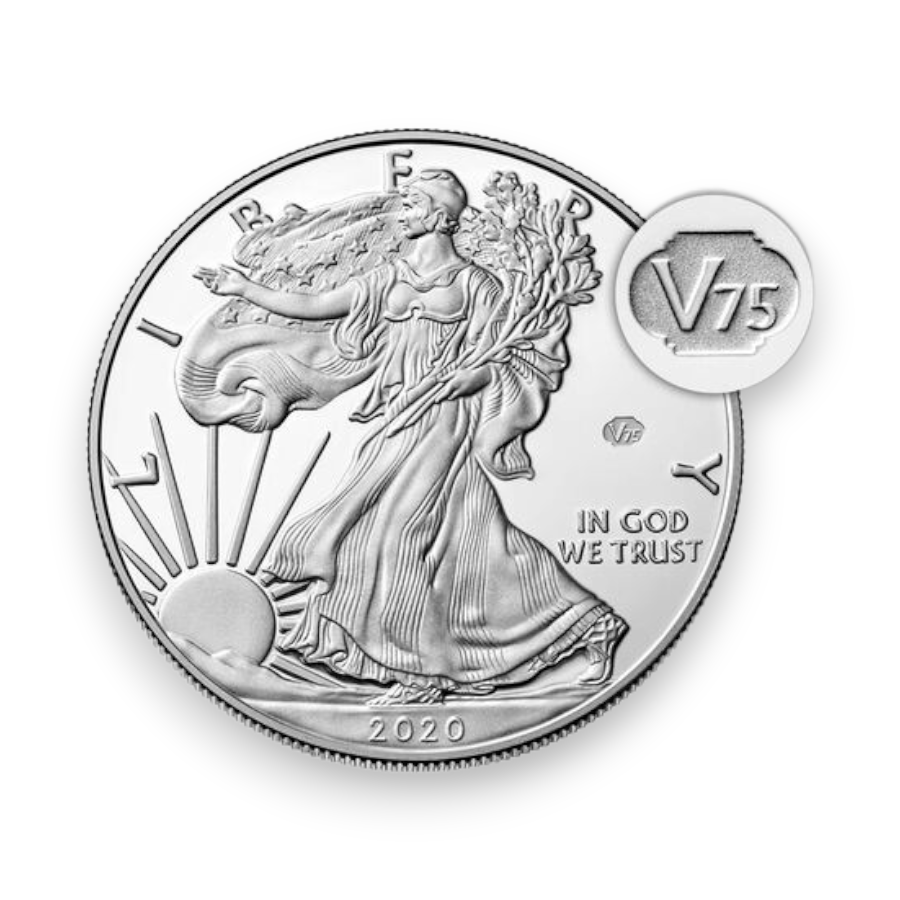 Buy 2020 W V75 End of World War II 75th Anniversary American Eagle ...