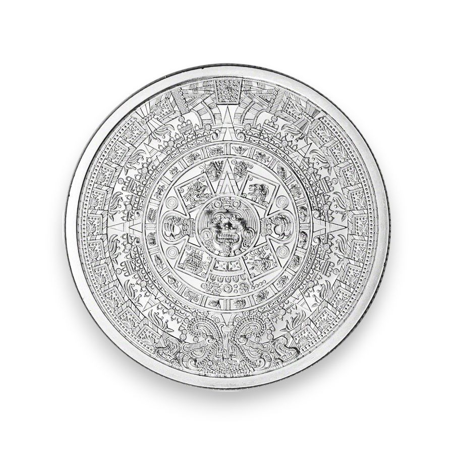 Buy 1 oz Silver Aztec Calendar Round .999 Fine | PURE