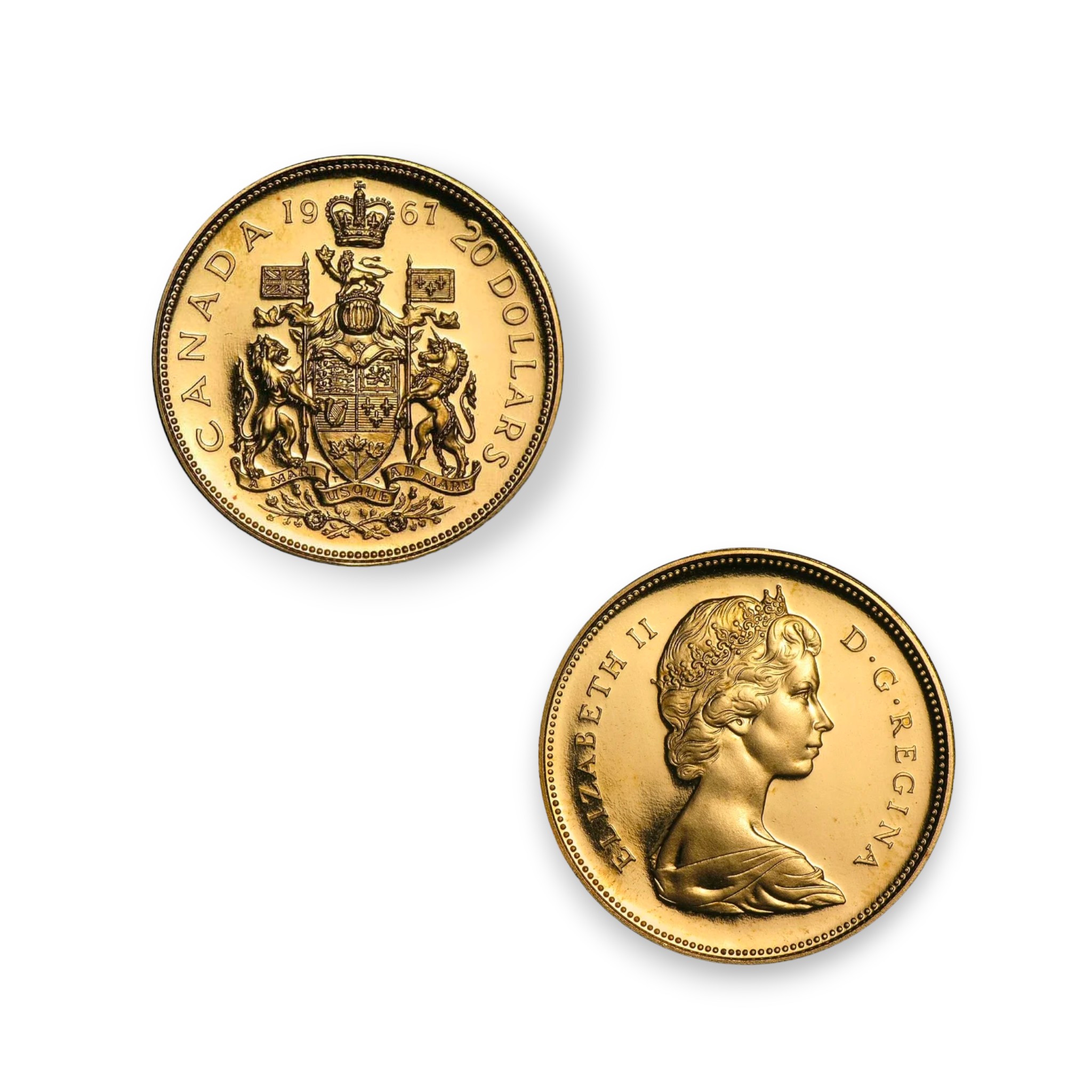 Buy 1967 Canada $20 Confederation Gold Coin | PURE