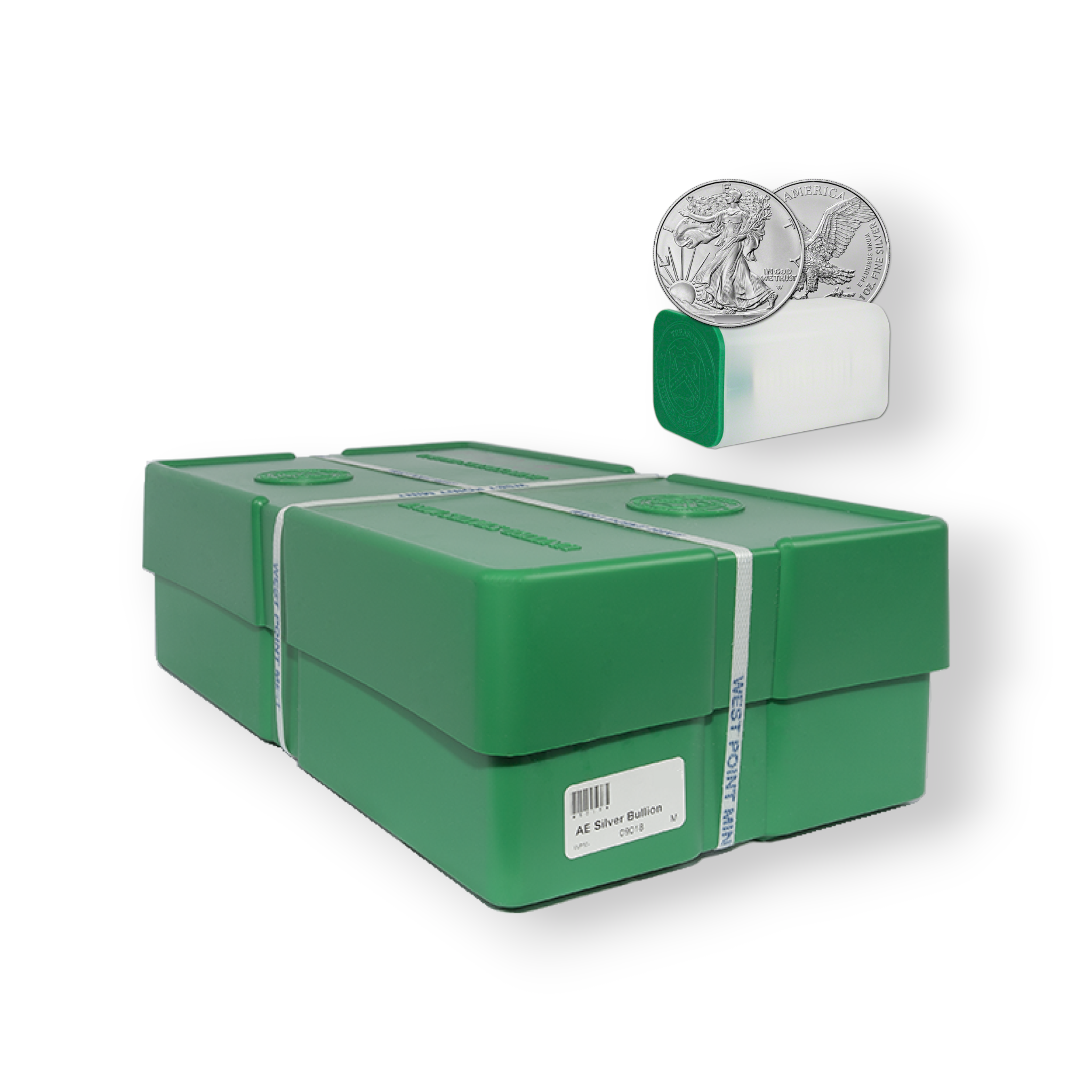 Buy 1 oz American Silver Eagle Doubled Strapped Sealed Monster Box ...