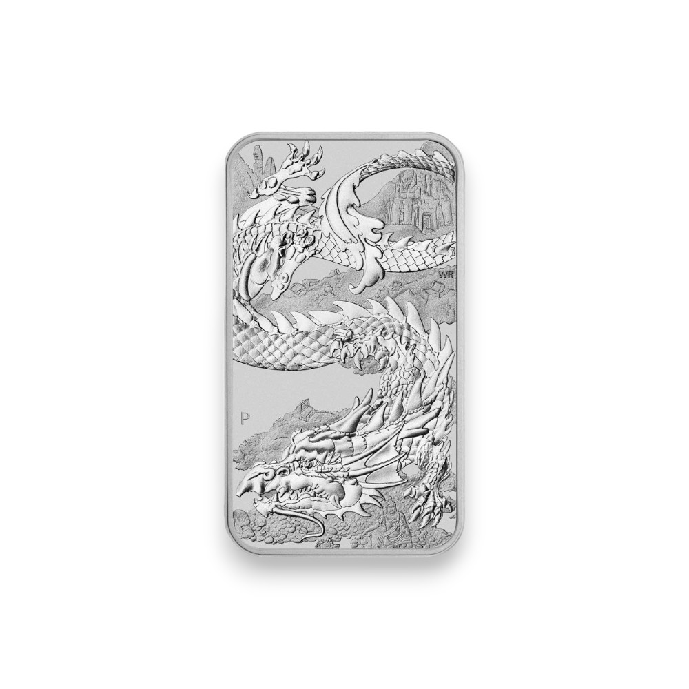Buy 1 oz Australian Silver Dragon Rectangular Bar .9999 Fine $1 Coin ...
