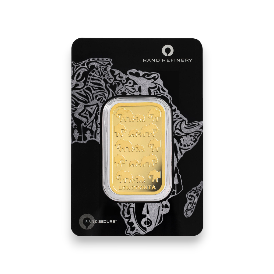 Buy 1 oz Rand Refinery Loxodonta Gold Bar .9999 Fine Sealed in Assay ...