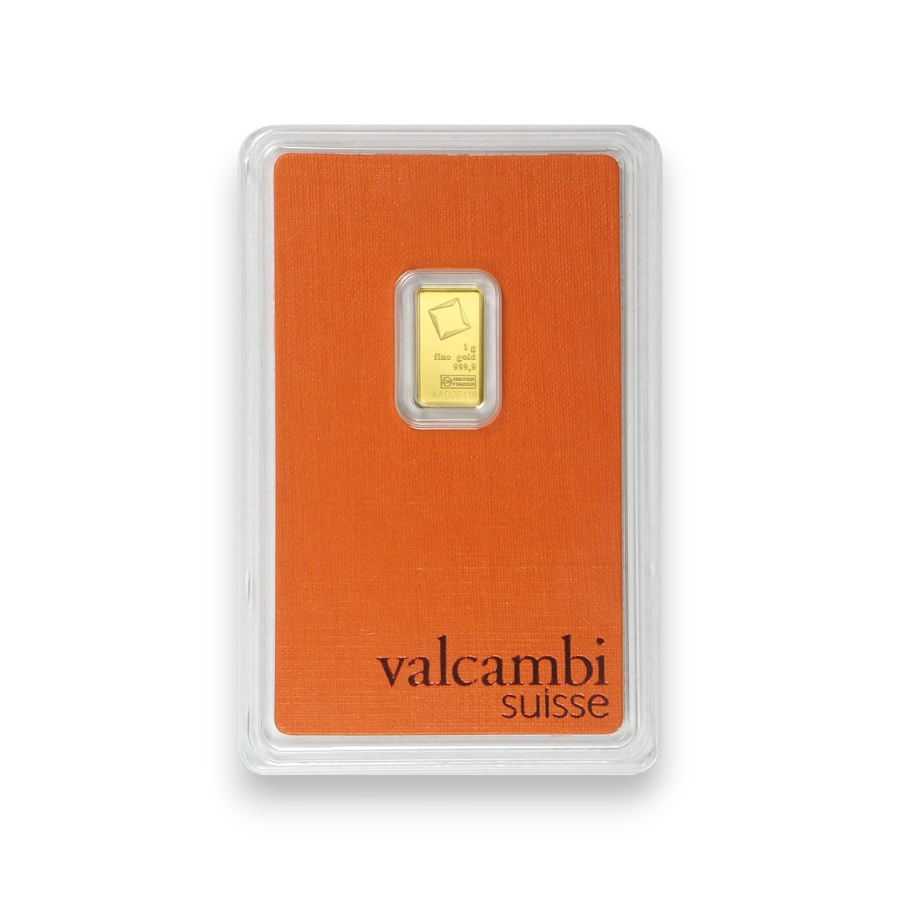 Buy 1 gram Valcambi Gold Bar Minted .9999 Fine Sealed in Assay | PURE