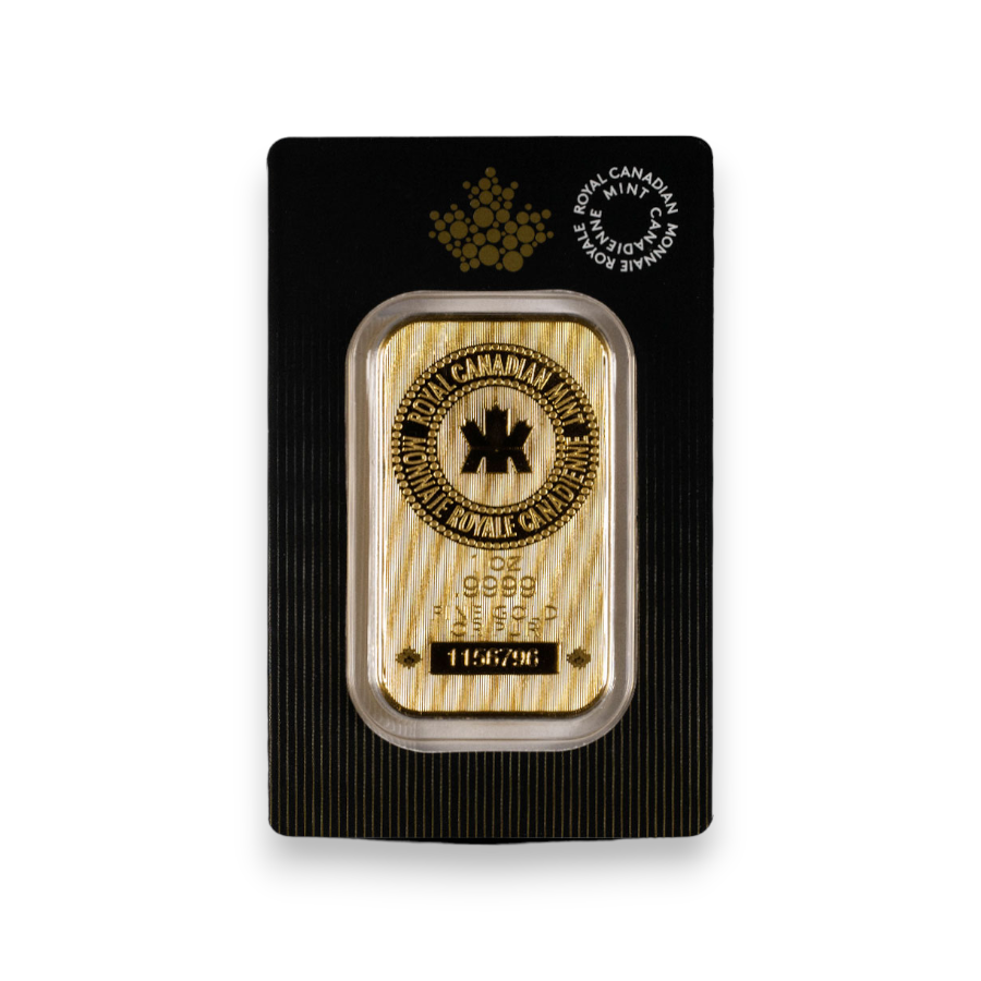 Buy 1 oz Gold Royal Canadian Mint Wafer Bar .9999 Fine | PURE