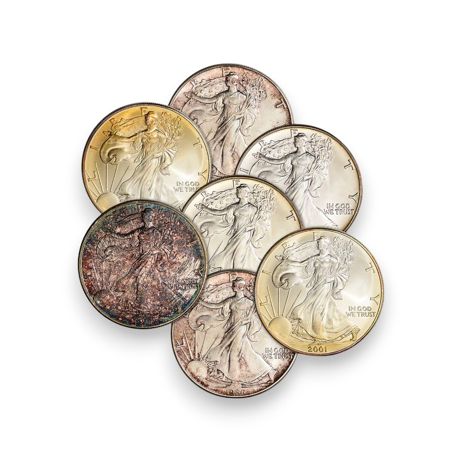 Buy 1 oz American Silver Eagle .999 Fine $1 Coin (Impaired, Scratched ...