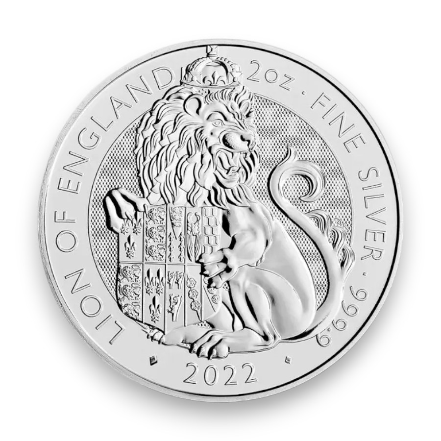 Buy 2022 2 oz Great Britain Tudor Beast Lion of England .9999 Fine ...