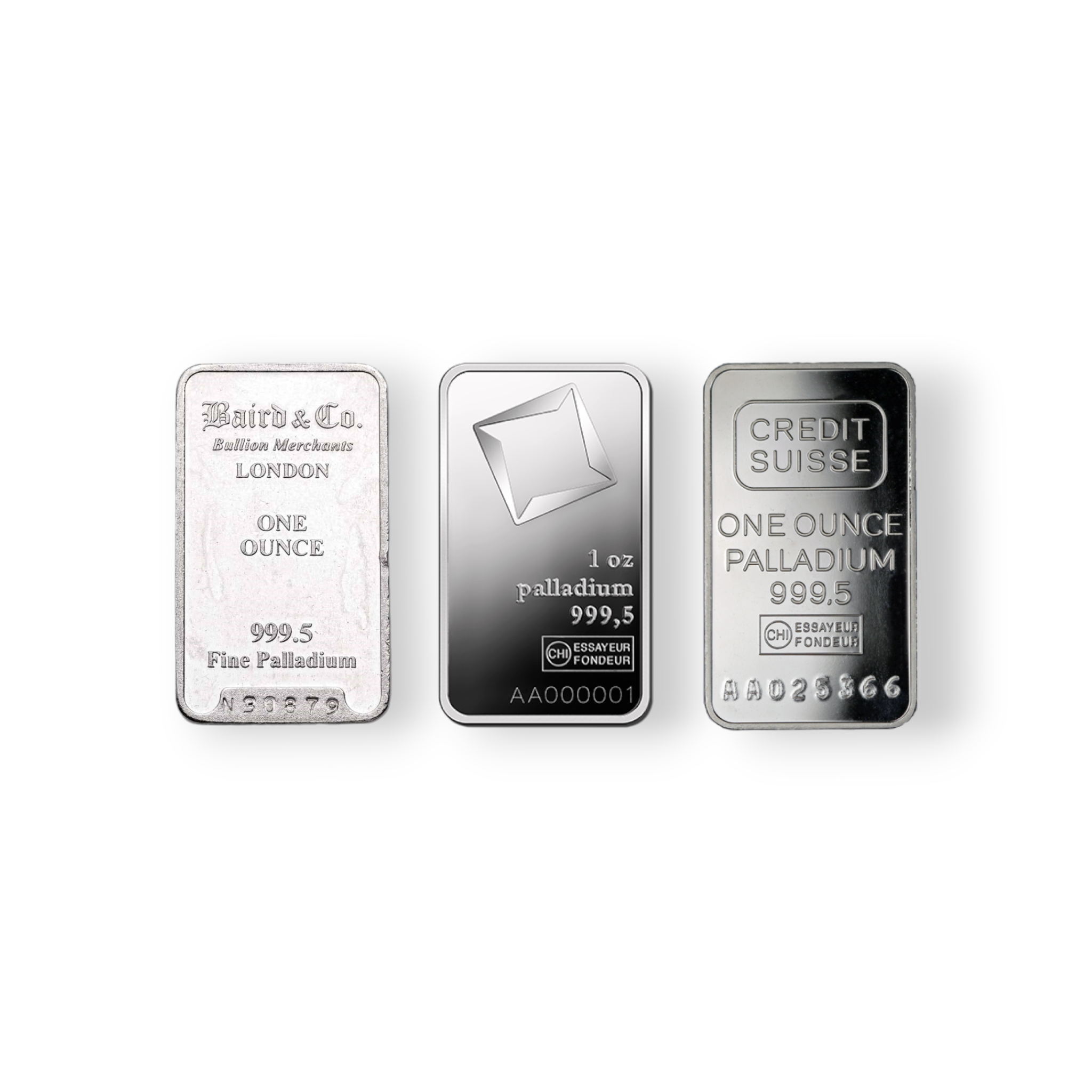 Buy 1 oz Palladium Bar Accredited Brands Uncarded .9999 Fine | PURE