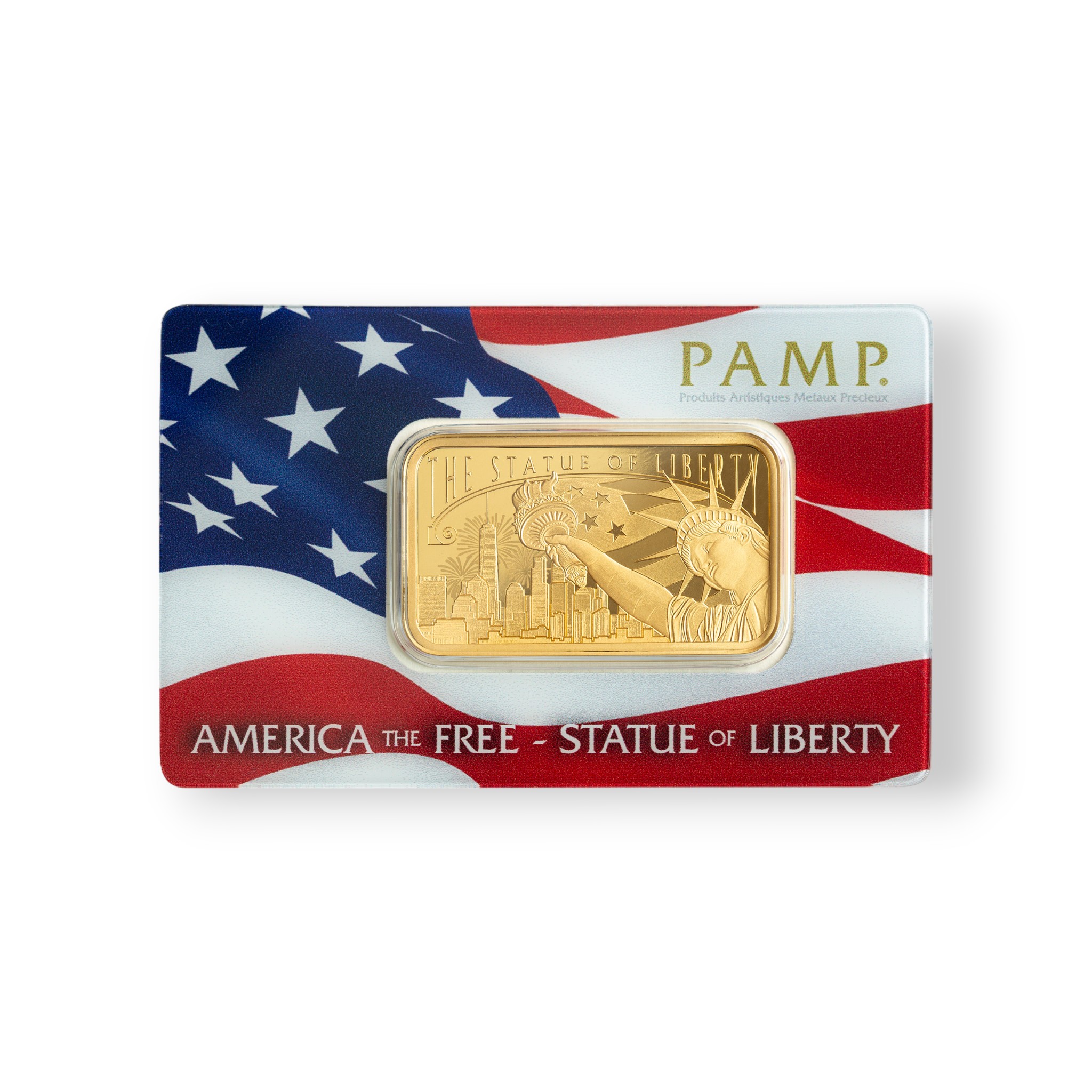 Buy 1 oz Gold Bar PAMP America the Free Statue of Liberty (New in Assay ...