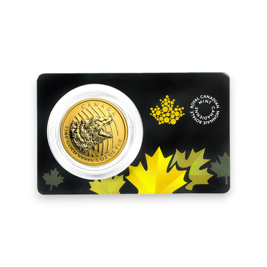 Buy 2016 1 oz Gold Canadian Roaring Grizzly .99999 Fine Sealed in Assay ...