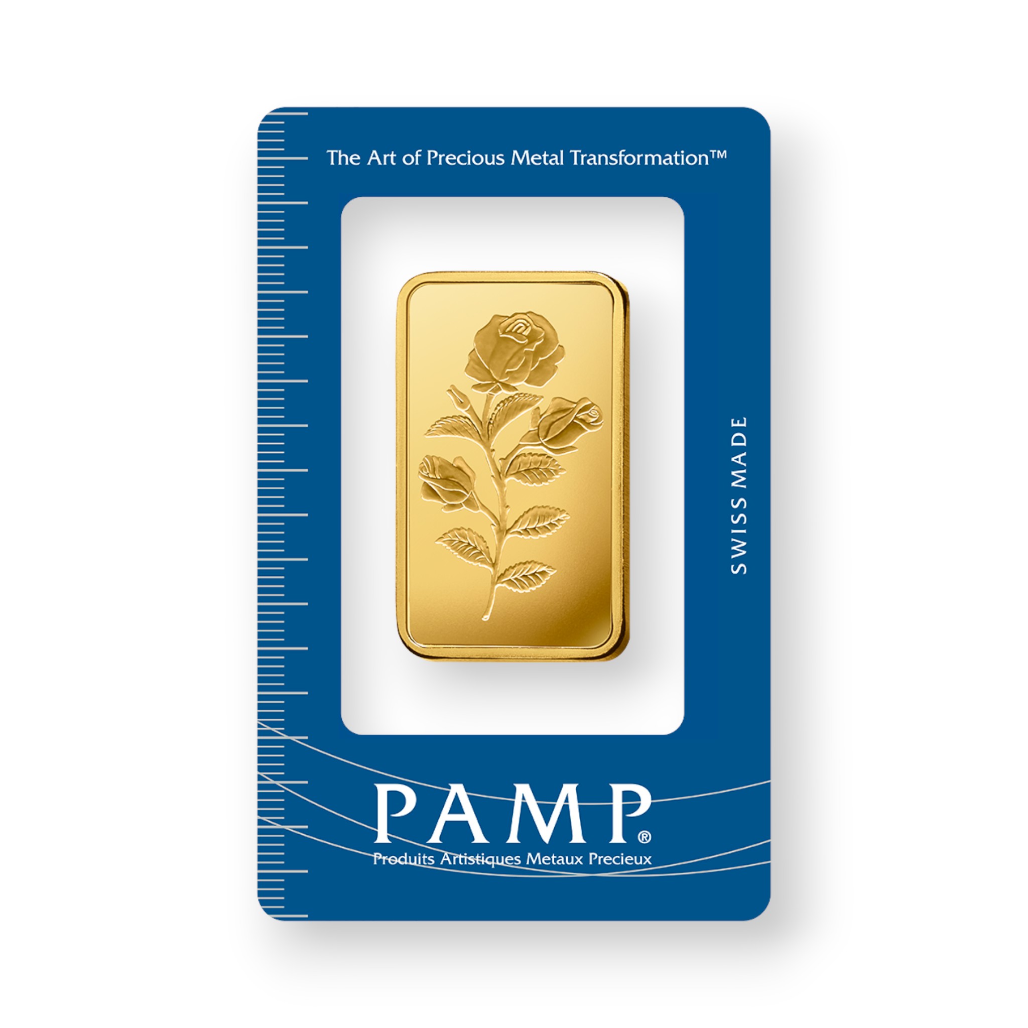 Buy 1 oz Pamp Rosa Gold Bar .9999 Fine Sealed in Carded Assay | PURE