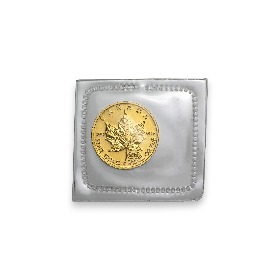 Buy 1/10th oz Canadian Maple Leaf .9999 Fine $5 Coin Plastic Sealed ...